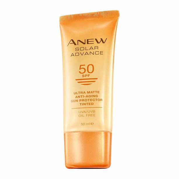 Avon Anew Solar Advance Ultra Matte SPF50 Tinted Sun Cream